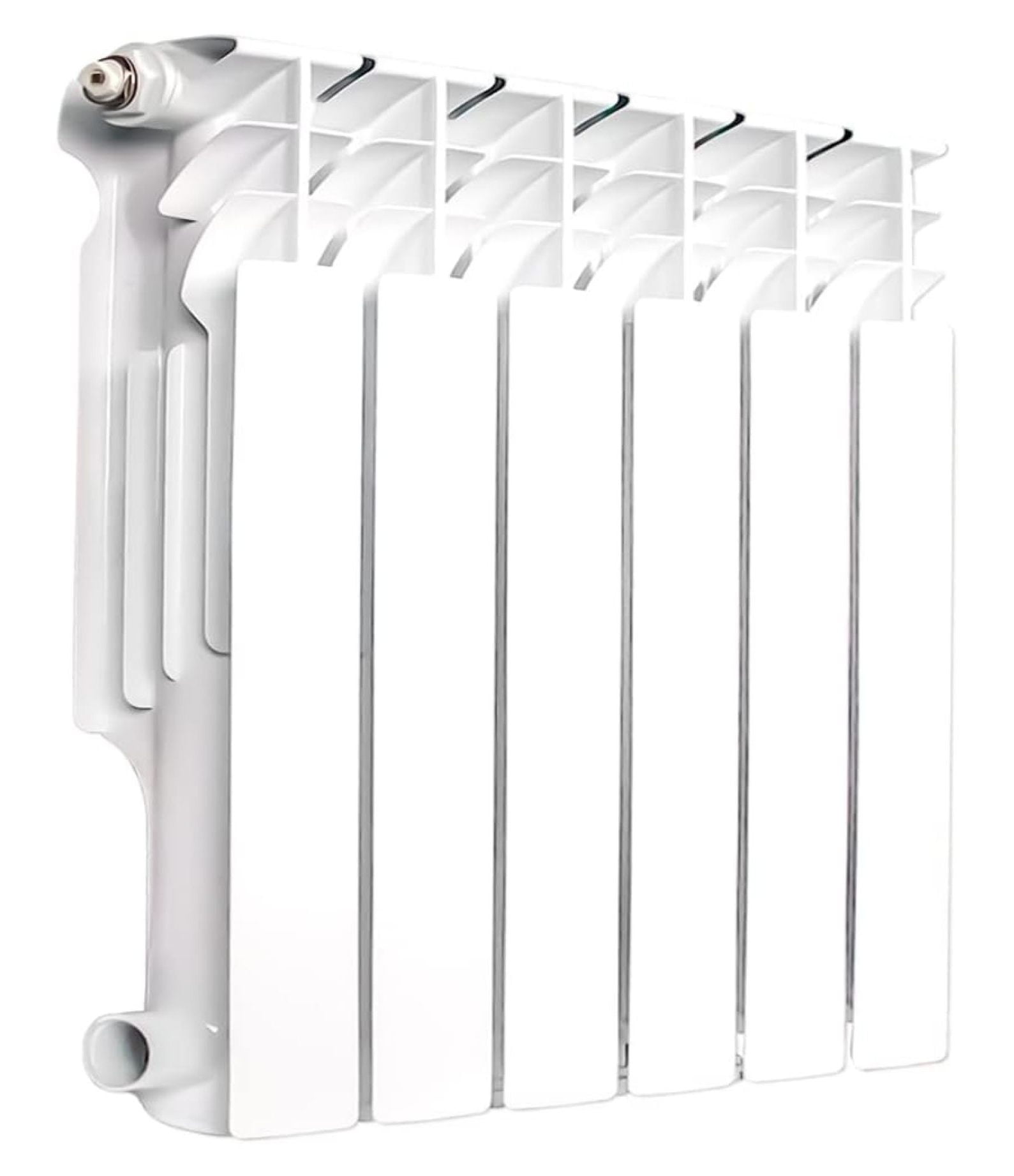 Wall-mounted Radiator Heater with 6 Panels, Light Weight Aluminum Hot ...