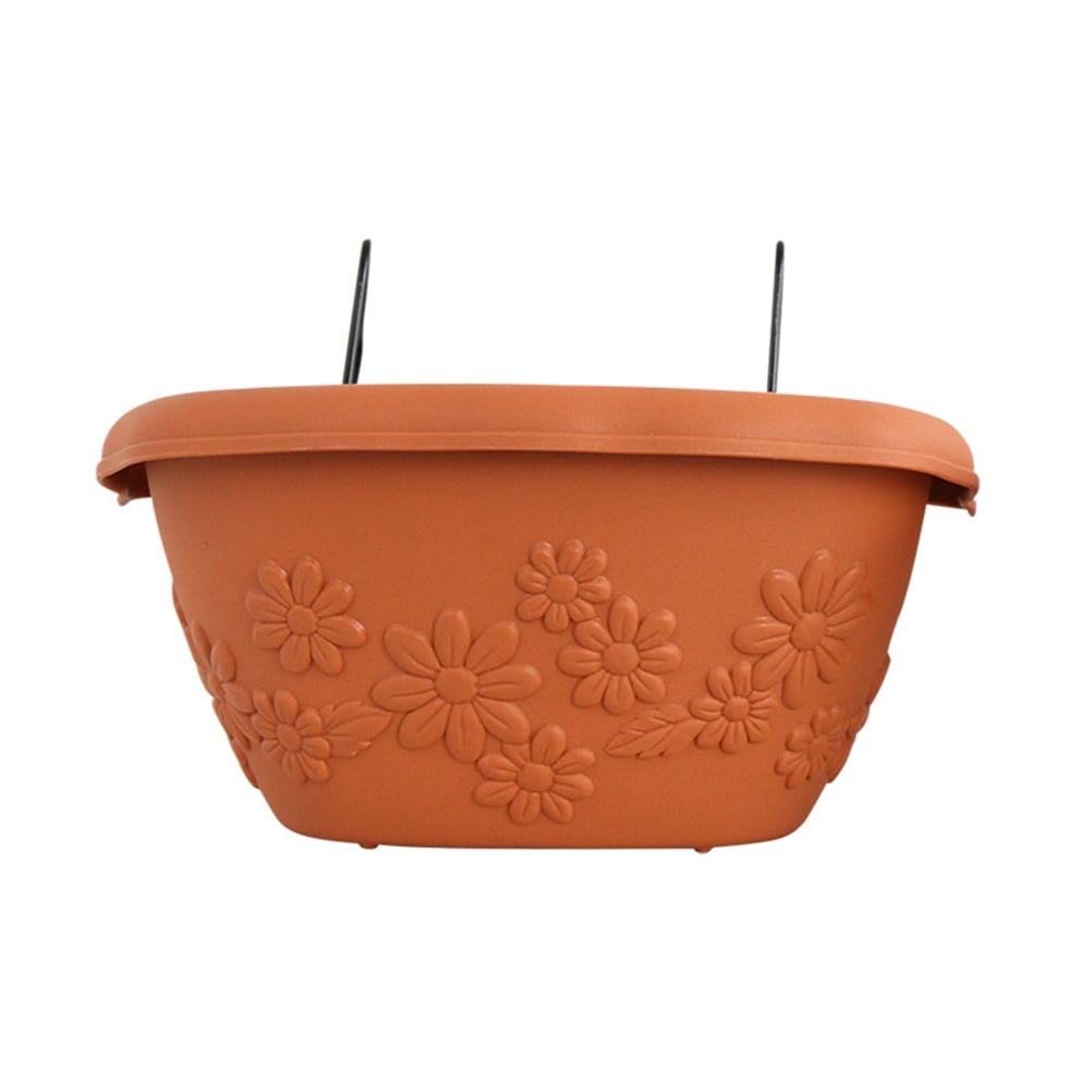 Wall-mounted Resin Planter Plastic Hanging Planter Gardern Plants Pot ...