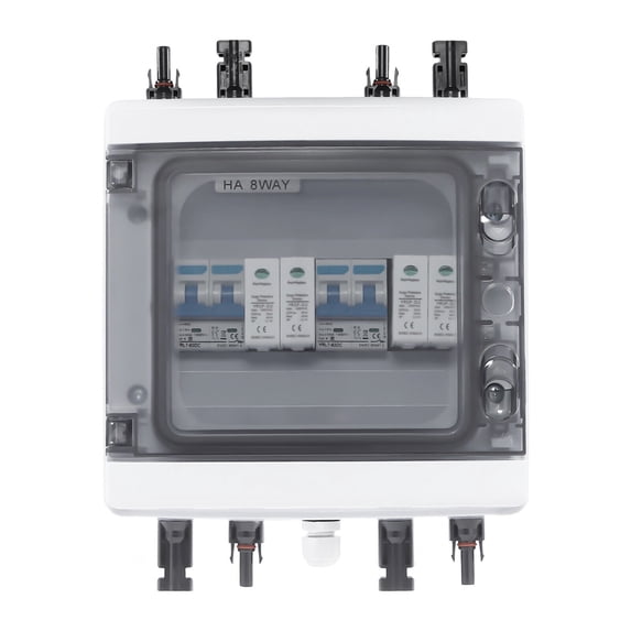 Wall-mounted Solar Combiner Box, Solar Disconnect Switch 40Amp DC ...