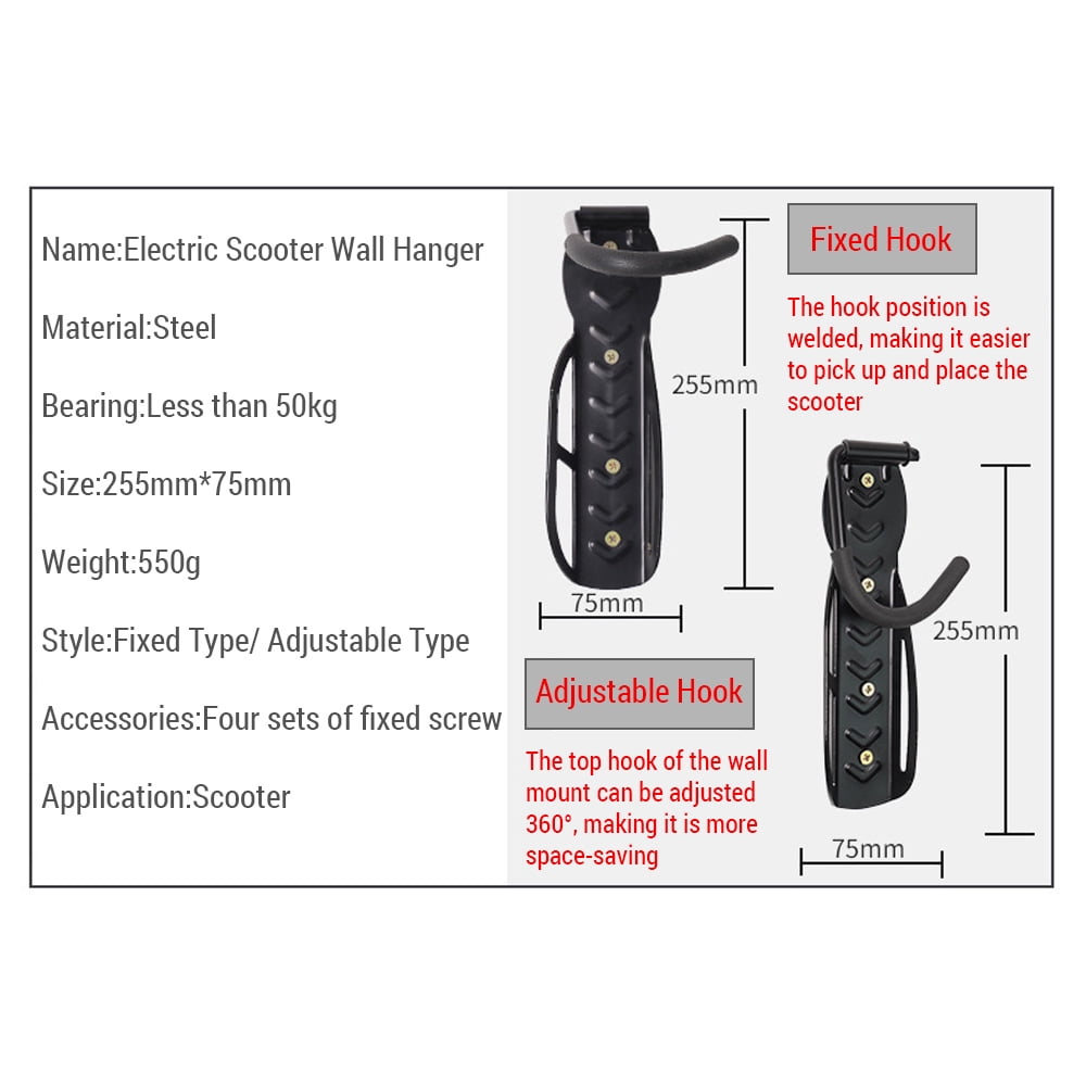 Wall shelf,Compatible M365 M365pro M365 M365pro M4 Wall Mount Buzhi ...