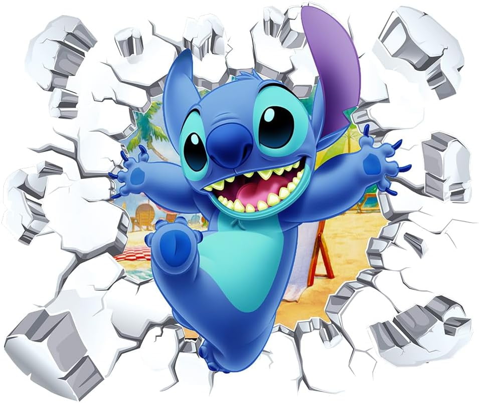 Wall sticker Stitch wall sticker cartoon character wall sticker cartoon ...
