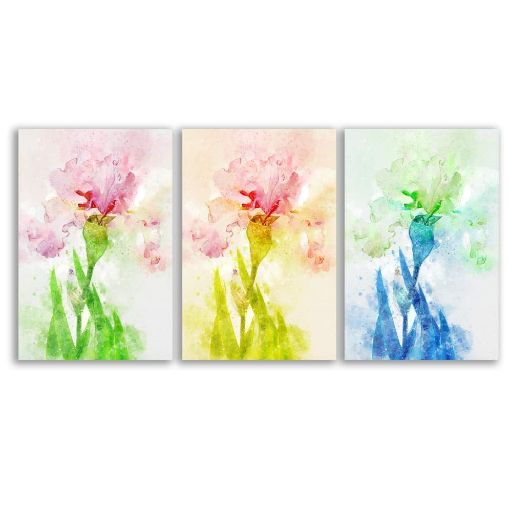 Wall26-3 Panel Canvas Wall Art-Chromatic-Giclee Painting Wall Bedroom ...