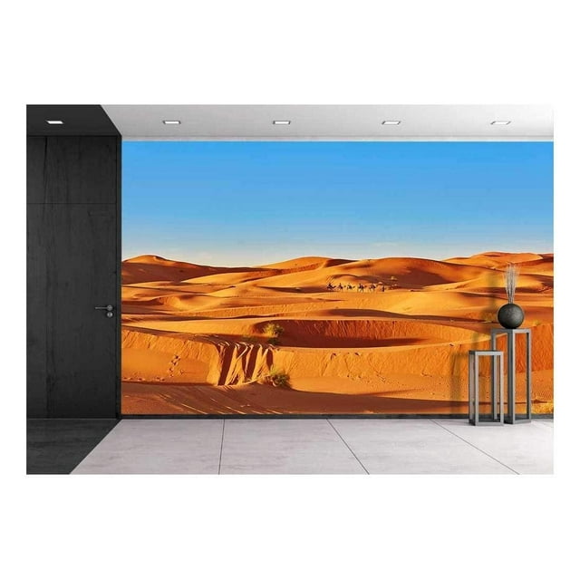 Wall26 - Camel Caravan in The Sahara Desert - Canvas Art Wall Decor ...