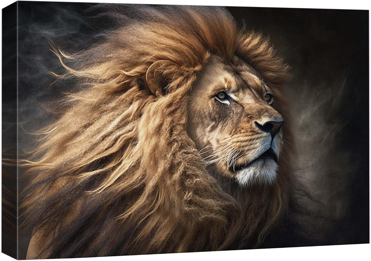 Wall26 Canvas Print Wall Art Lion Portrait Animal Mane Safari Jungle ...