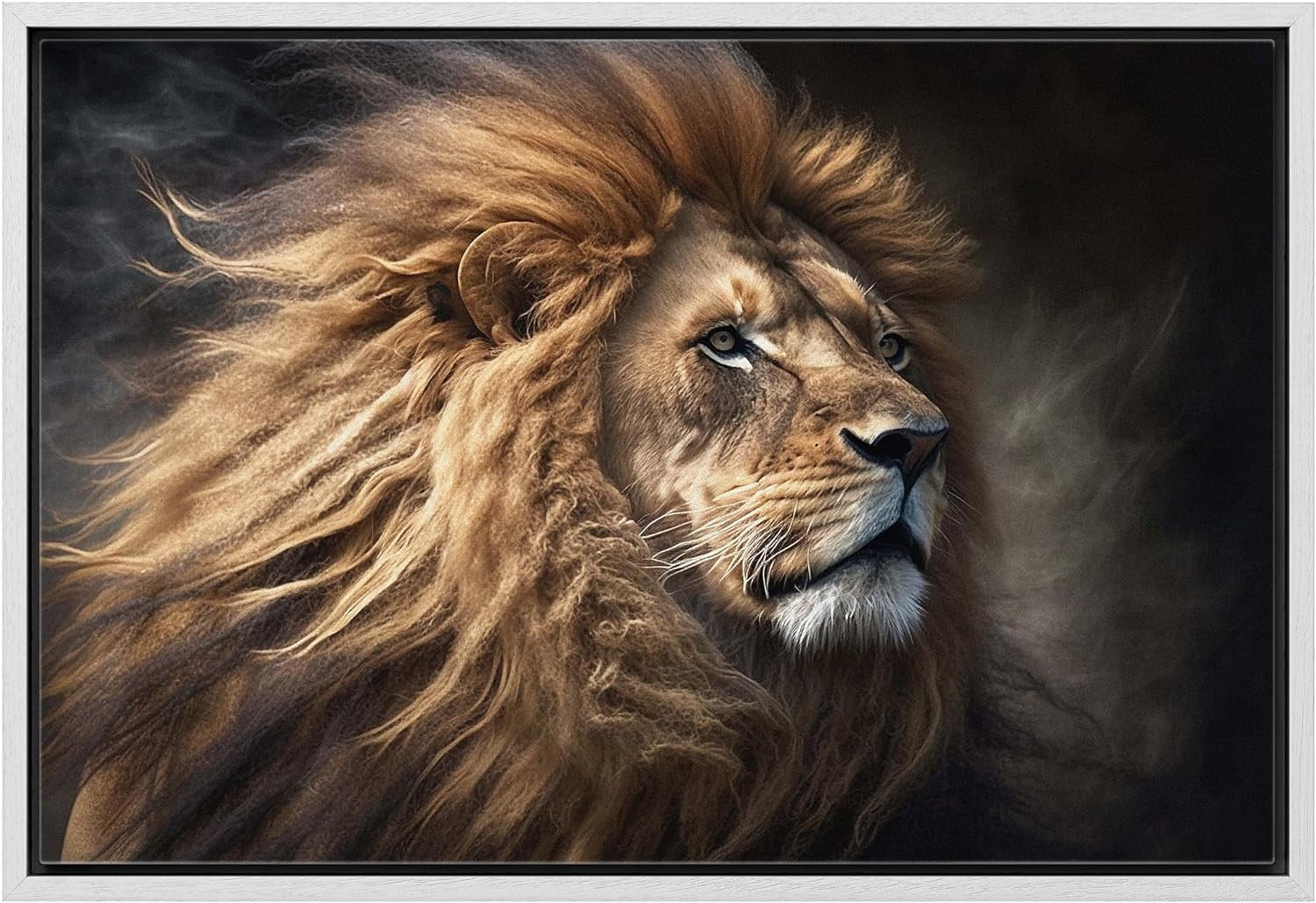 Wall26 Canvas Print Wall Art Lion Portrait Animal Mane Safari Jungle ...