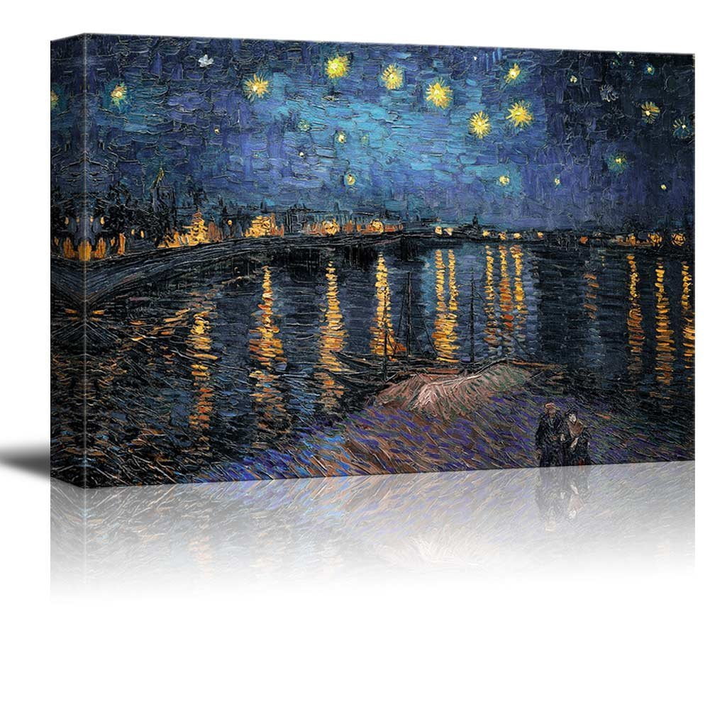 Wall26 Canvas Print Wall Art - Starry Night over The Rhone by Vincent ...
