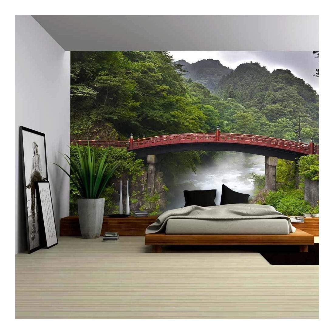 Wall26 - Red Sacred Bridge Shinkyo in Japan - Canvas Art Wall Decor ...