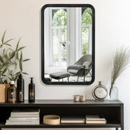 Clavie Rustic Metal Framed Farmhouse Style Rectangular Mirror, 40*26 ...