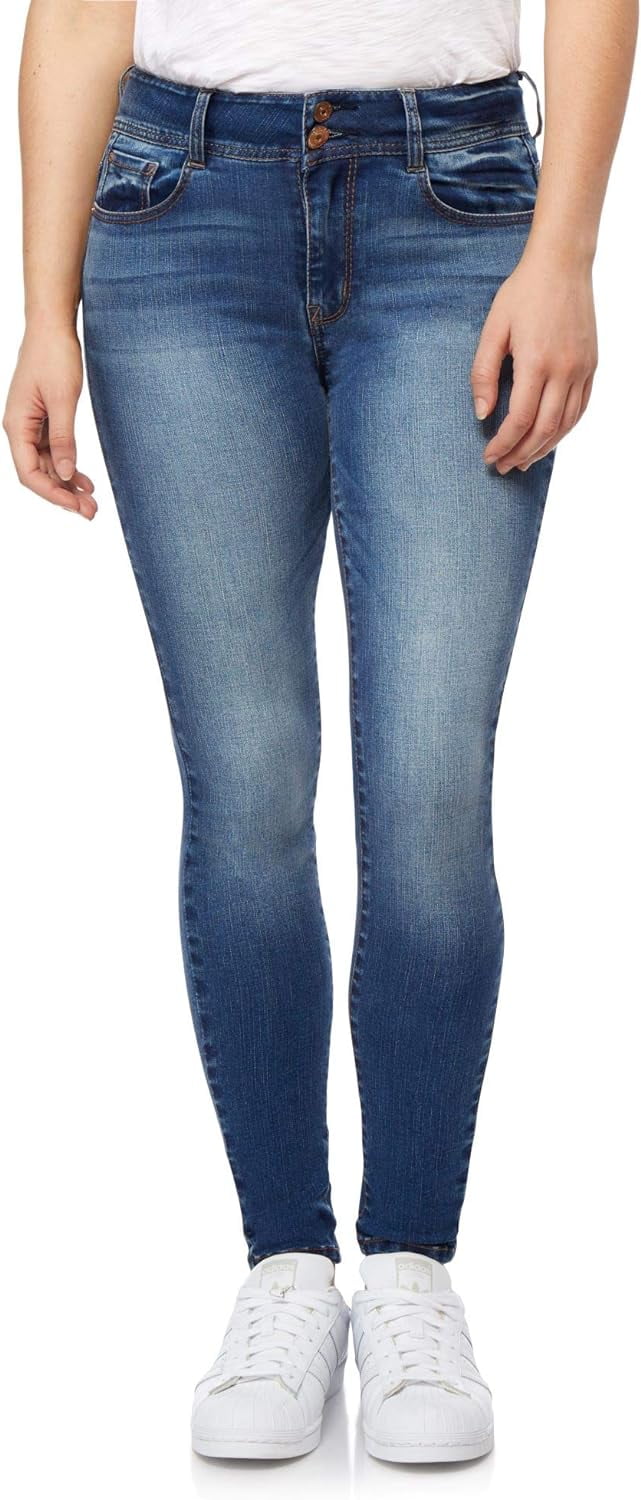 WallFlower Women's Flirty Curvy Skinny High-Rise Insta Stretch Juniors ...