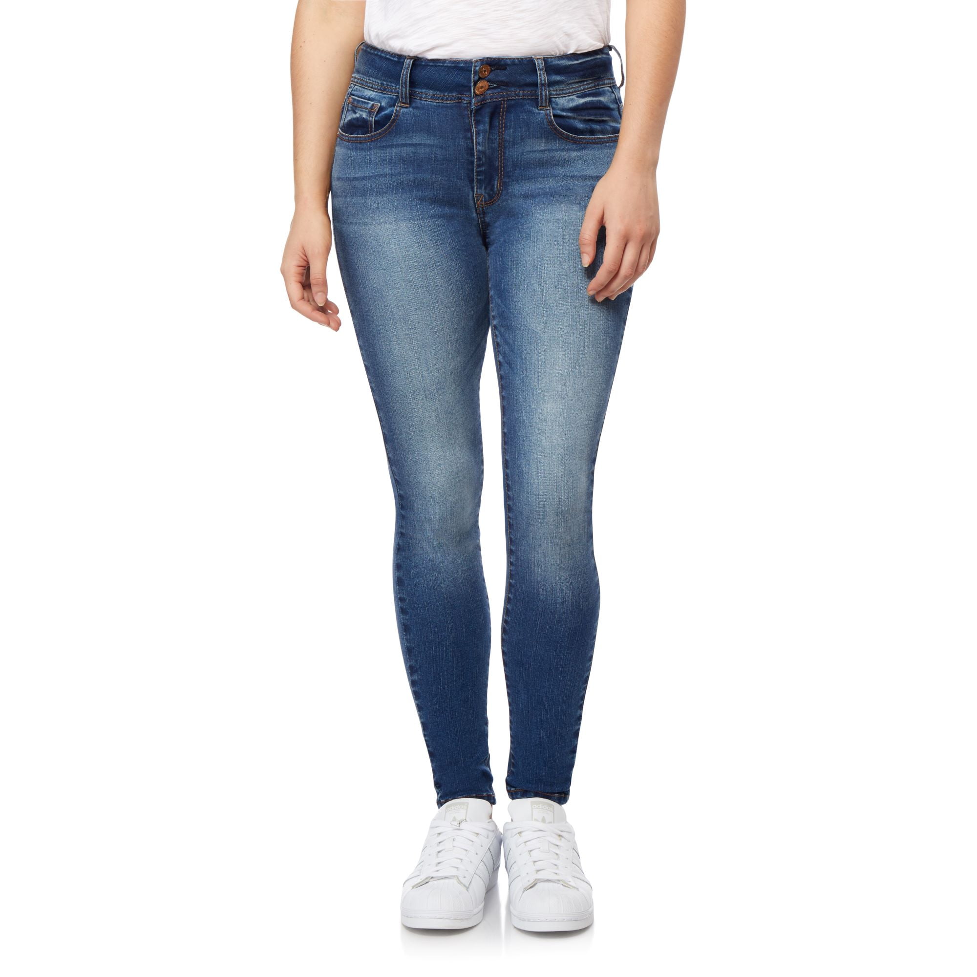 WallFlower Women's Flirty Curvy Skinny High-Rise Insta Stretch Juniors ...