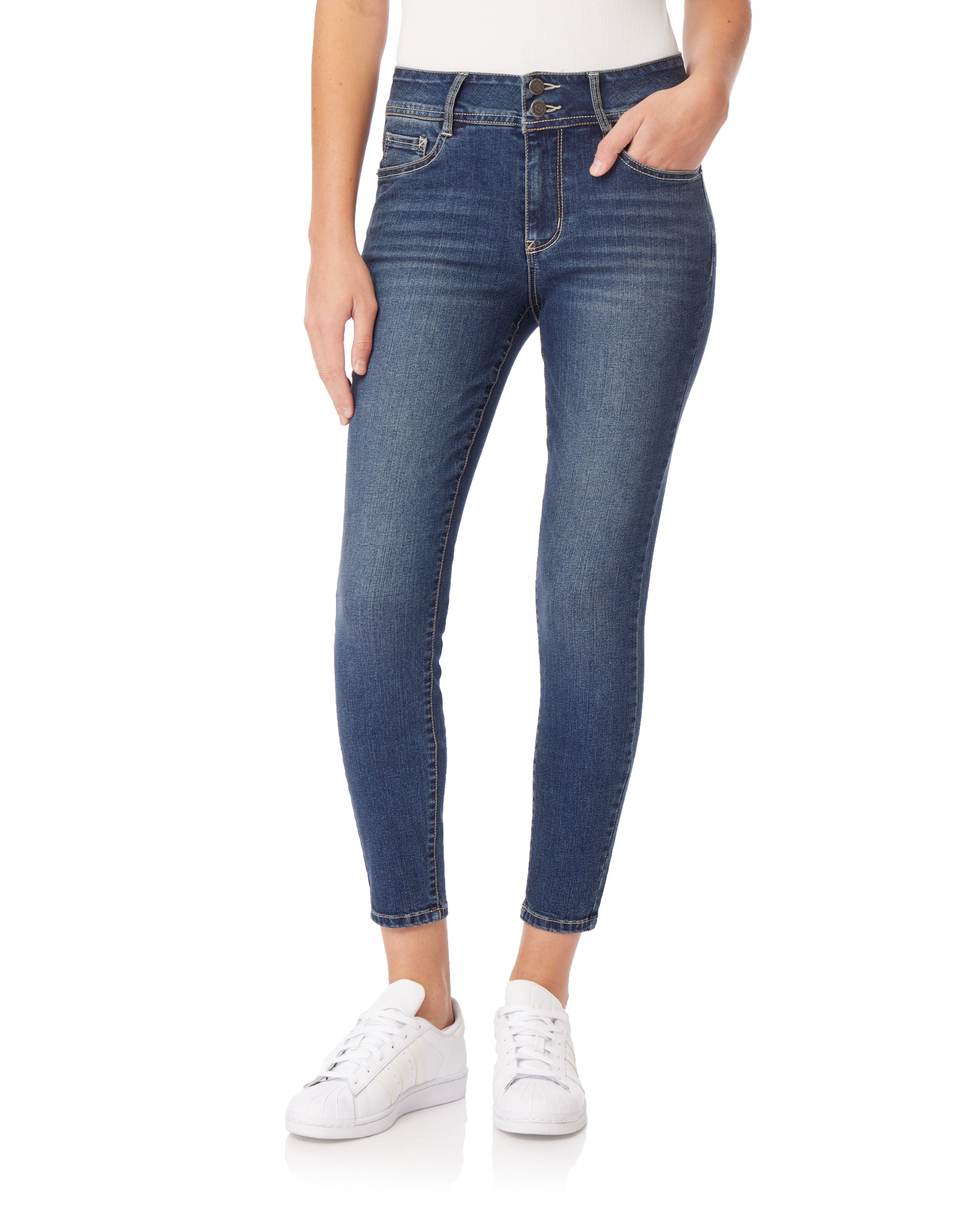 WallFlower Women's High-Rise Skinny Jeans, Flirty Curvy InstaStretch ...