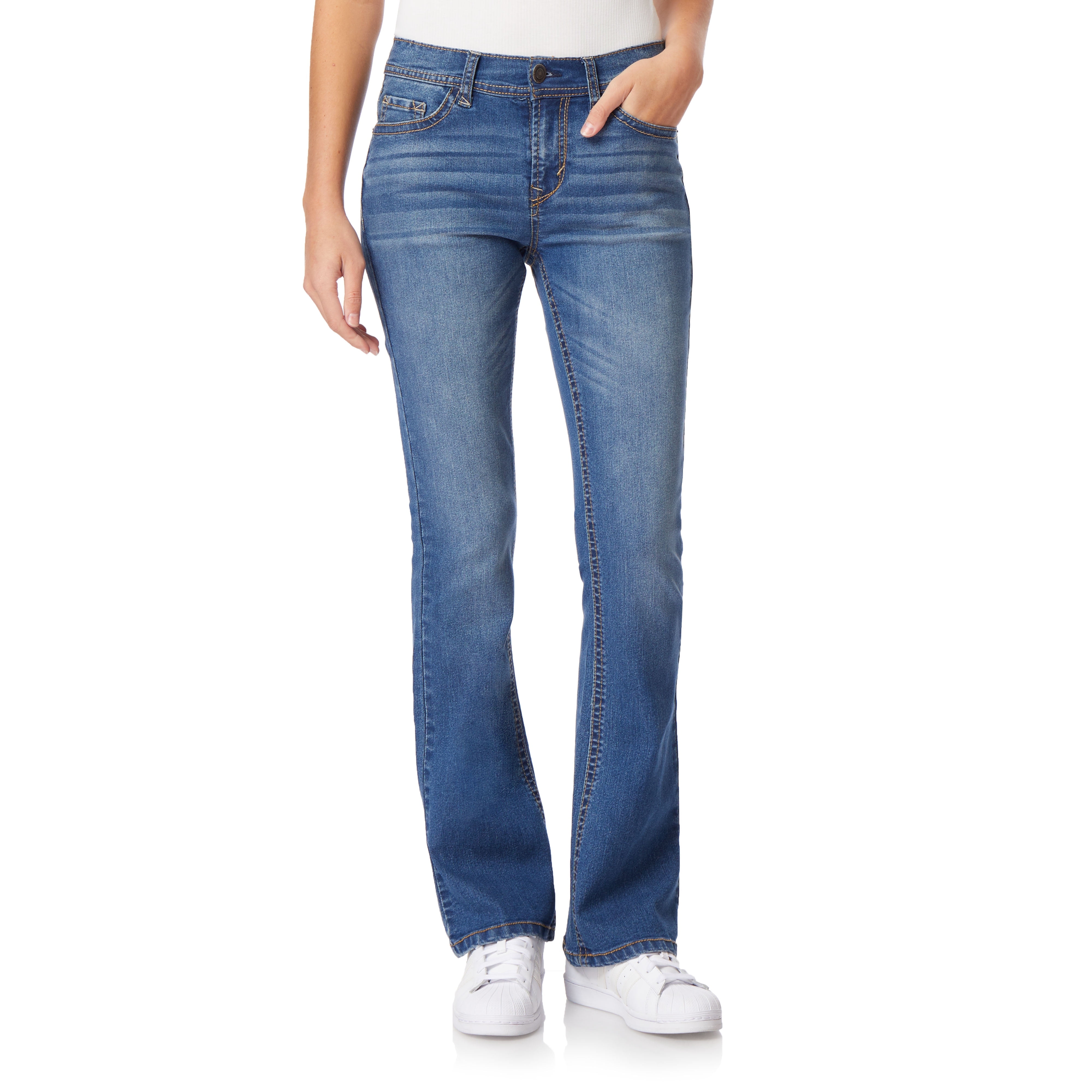 WallFlower Women's Legendary Bootcut Mid-Rise Insta Stretch Juniors ...