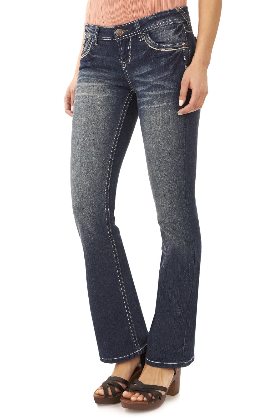 WallFlower Women's Legendary Bootcut Mid-Rise Insta Stretch Juniors ...