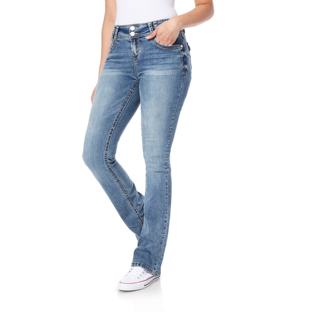 WallFlower Luscious Curvy Bootcut Mid-Rise Jeans, Insta Stretch ...