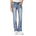 WallFlower Women's Luscious Curvy Bootcut Mid-Rise Insta Stretch ...