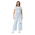 WallFlower Women's Loose Denim Fashion Overalls Juniors Plus Sizes ...