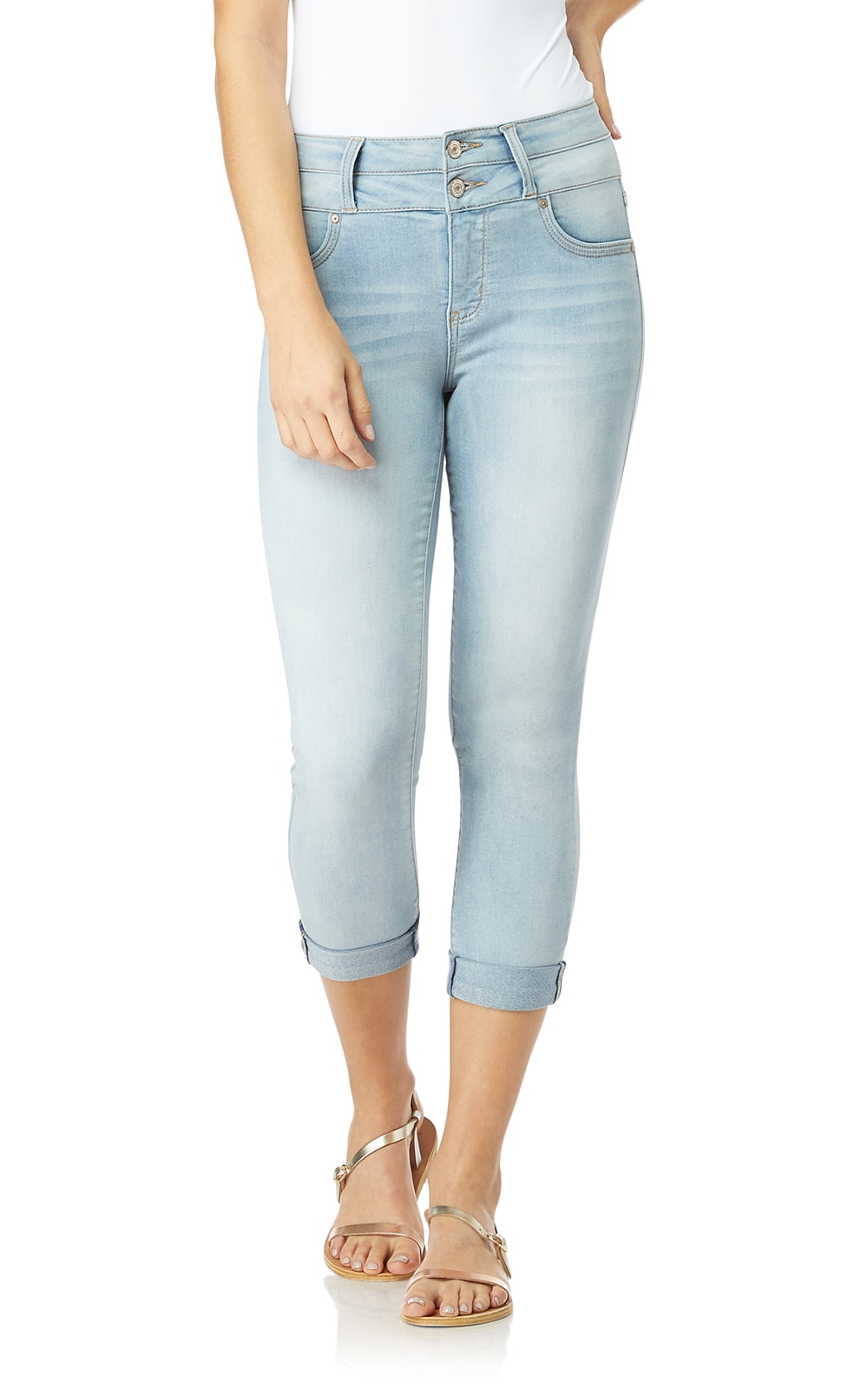 WallFlower Women's Sassy Crop High-Rise Insta Soft Juniors - Walmart.com