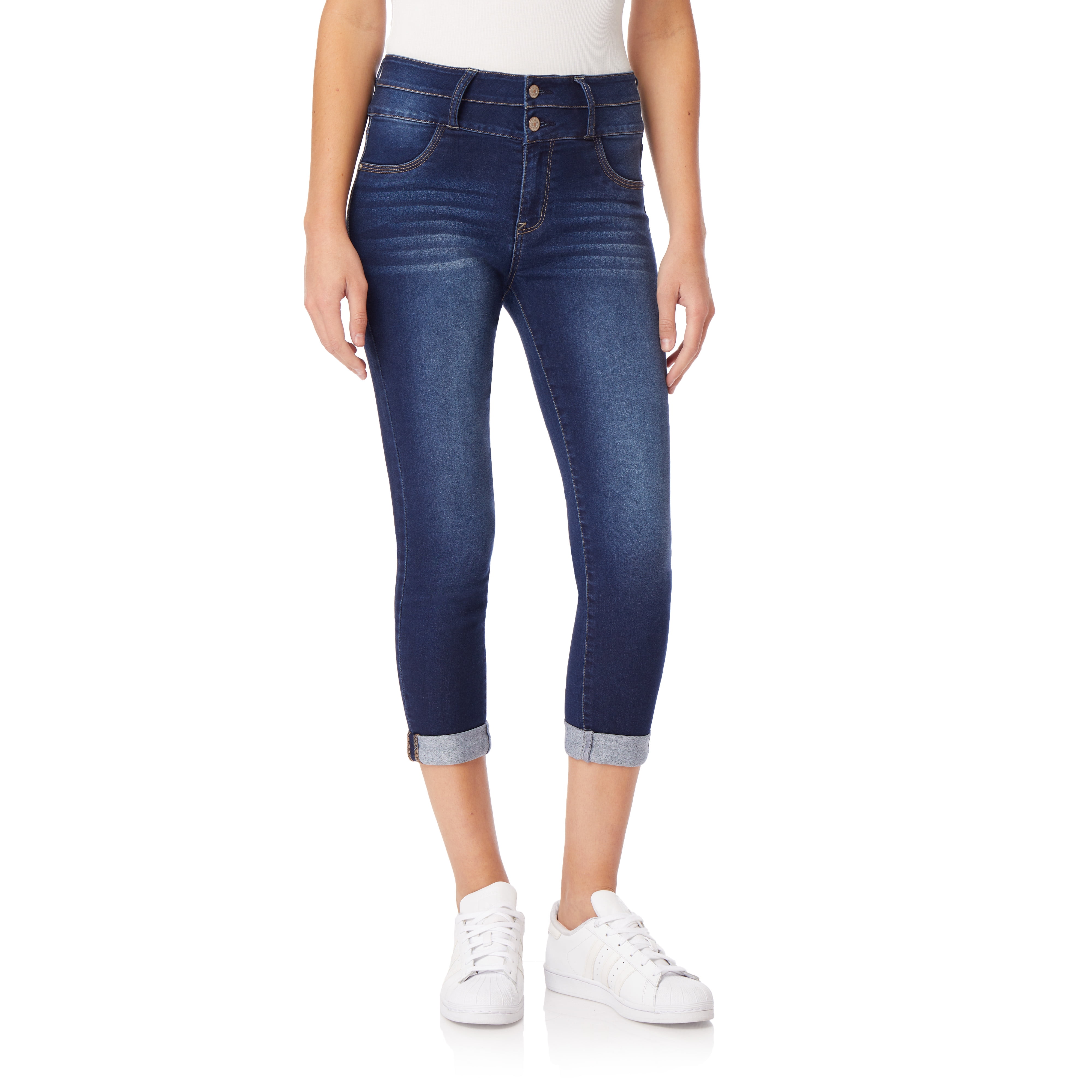 WallFlower Women's Sassy Crop High-Rise Insta Soft Juniors - Walmart.com