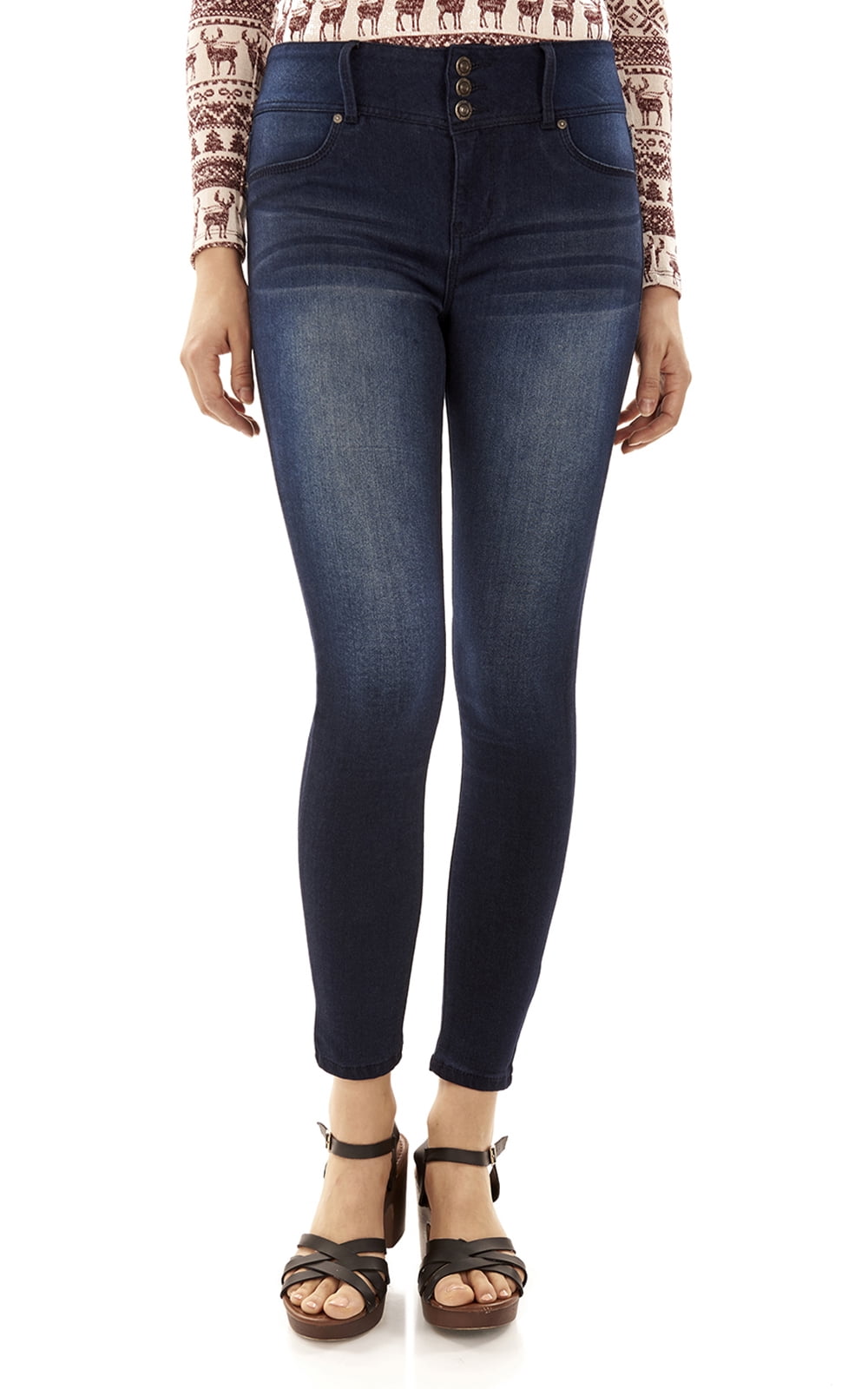 WallFlower Women's Sassy Skinny High-Rise Insta Soft Juniors Jeans ...