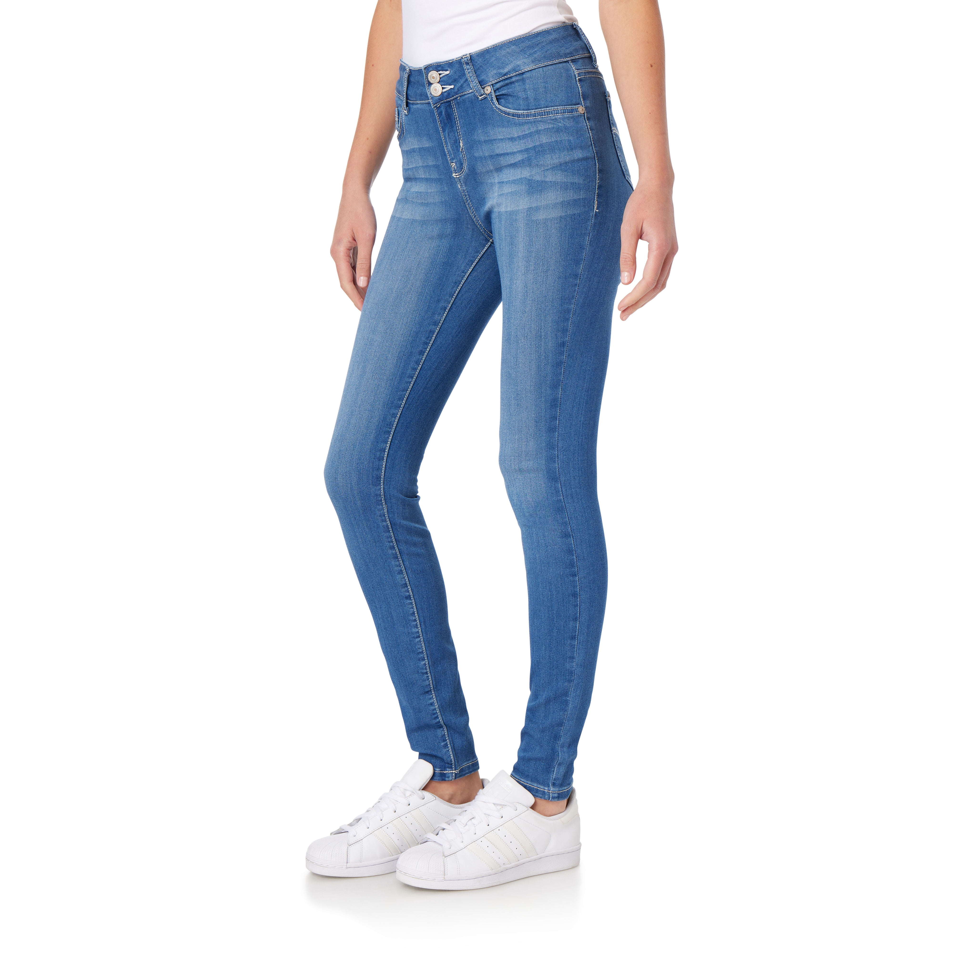 WallFlower Ultra Soft Mid-Rise Skinny Jeans for Women, Size Inclusive, Insta Soft Denim ...