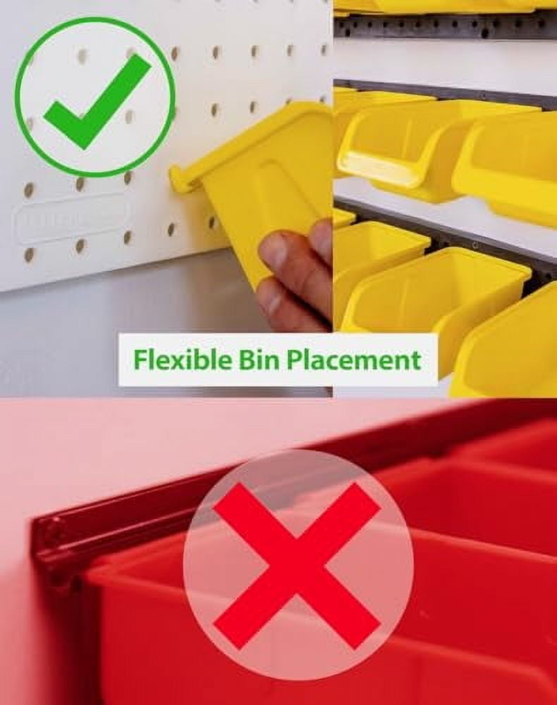 WallPeg - Made in USA - Pegboard Organizer System, Peg board (PK-2-3-15 ...