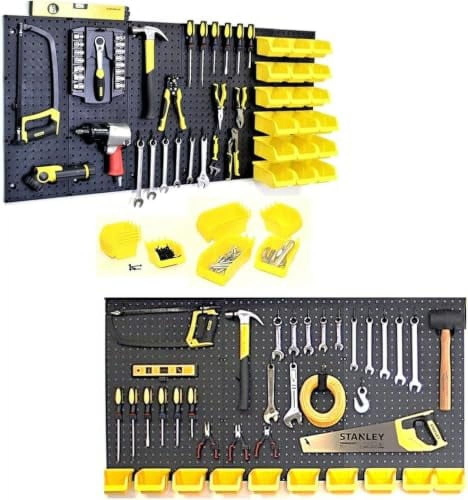 WallPeg Pegboard Kit Tool Organizer - Kit (PK-312-B) Peg Board Panels ...