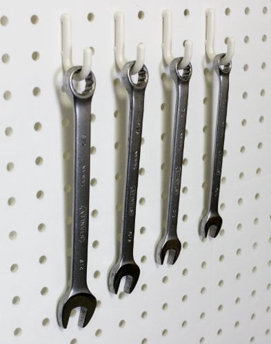 WallPeg Pegboard Tool Organizer with Flex-Lock Peg Hooks PK 24242 W ...