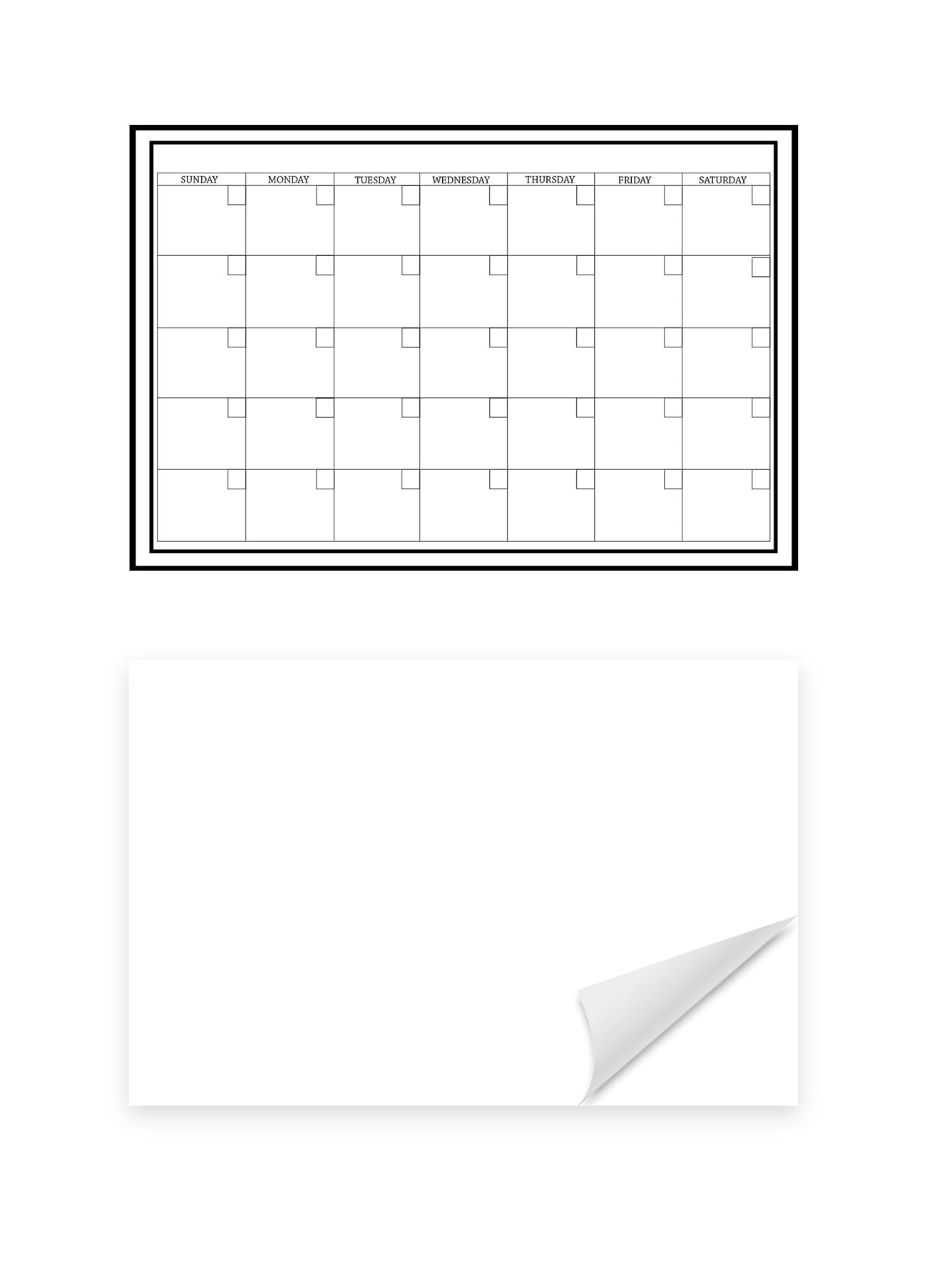 WallPops Message and Calendar Bundle Dry Erase Calendar Decal - Walmart.com