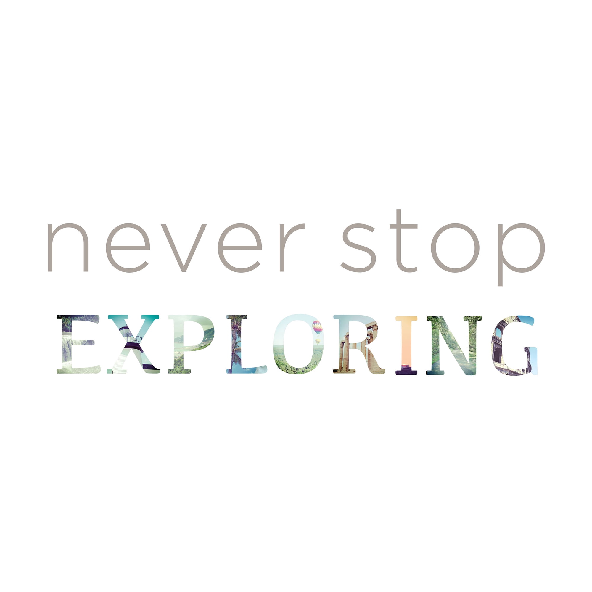WallPops! Never Stop Exploring Quote Wall Decals - Walmart.com