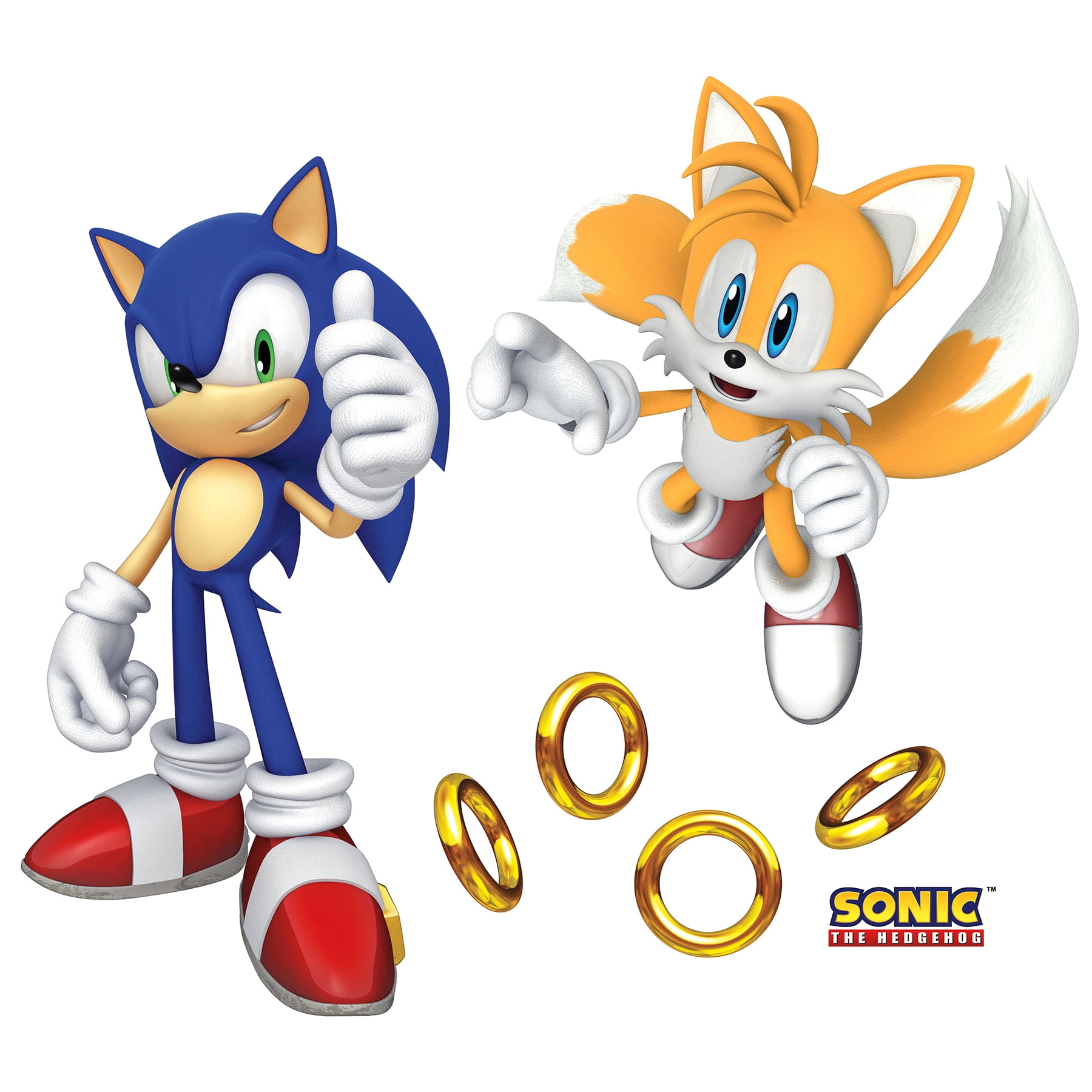 WallPops Sonic The Hedgehog Sonic and Tails Wall Decals - Walmart.com