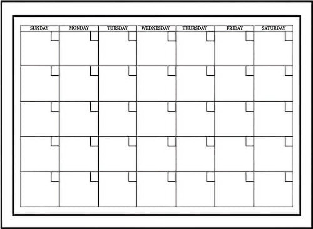 WallPops WPE94575 Medium Monthly Calendar, White & Off-White - Walmart.com