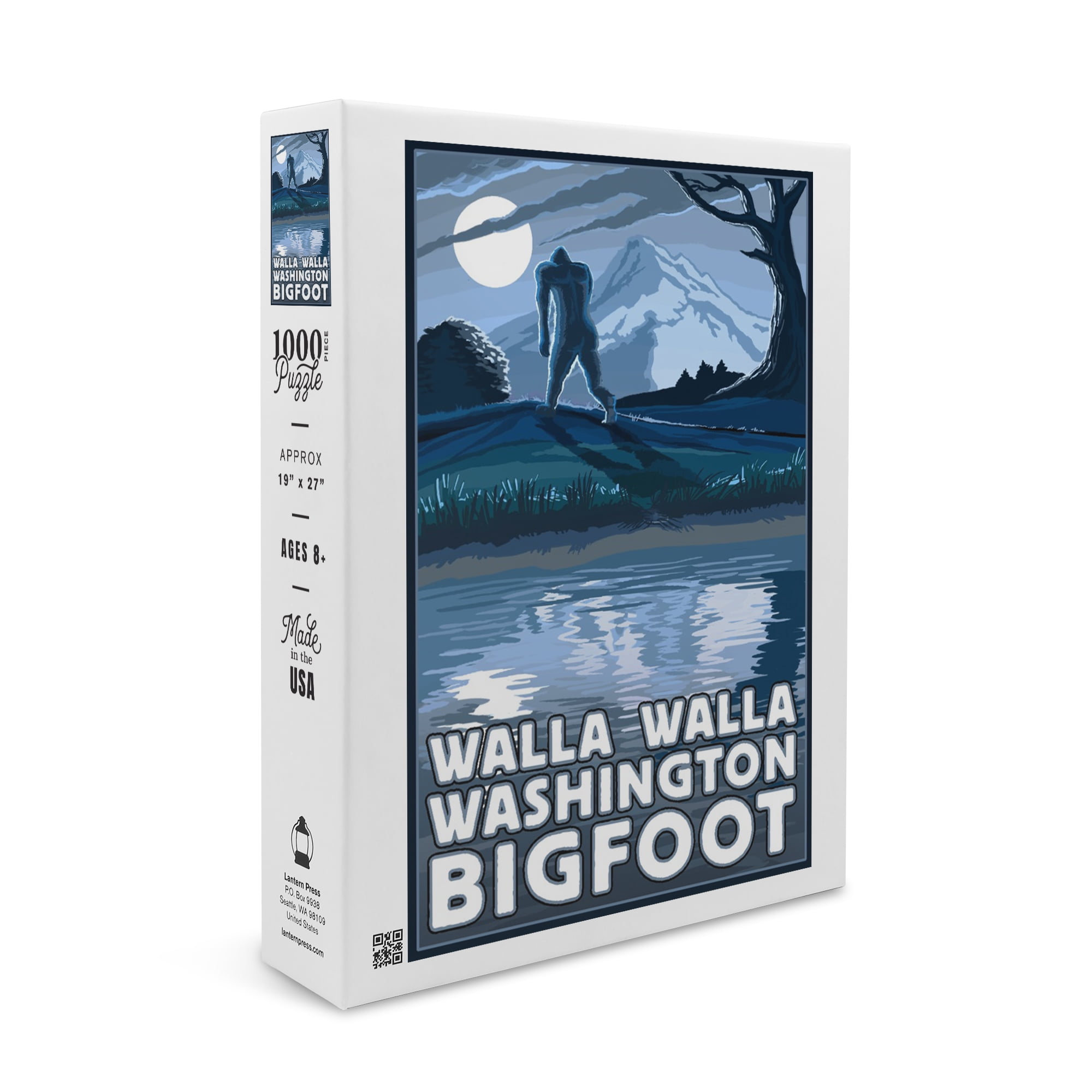 Walla Walla, Washington, Bigfoot at Night (1000 Piece Puzzle, Size ...
