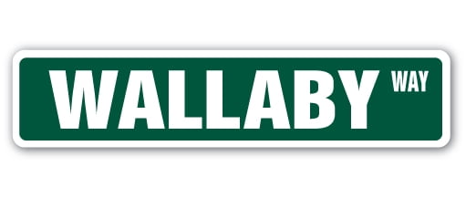 Wallaby Street [3 Pack] of Vinyl Decal Stickers | Indoor/Outdoor ...