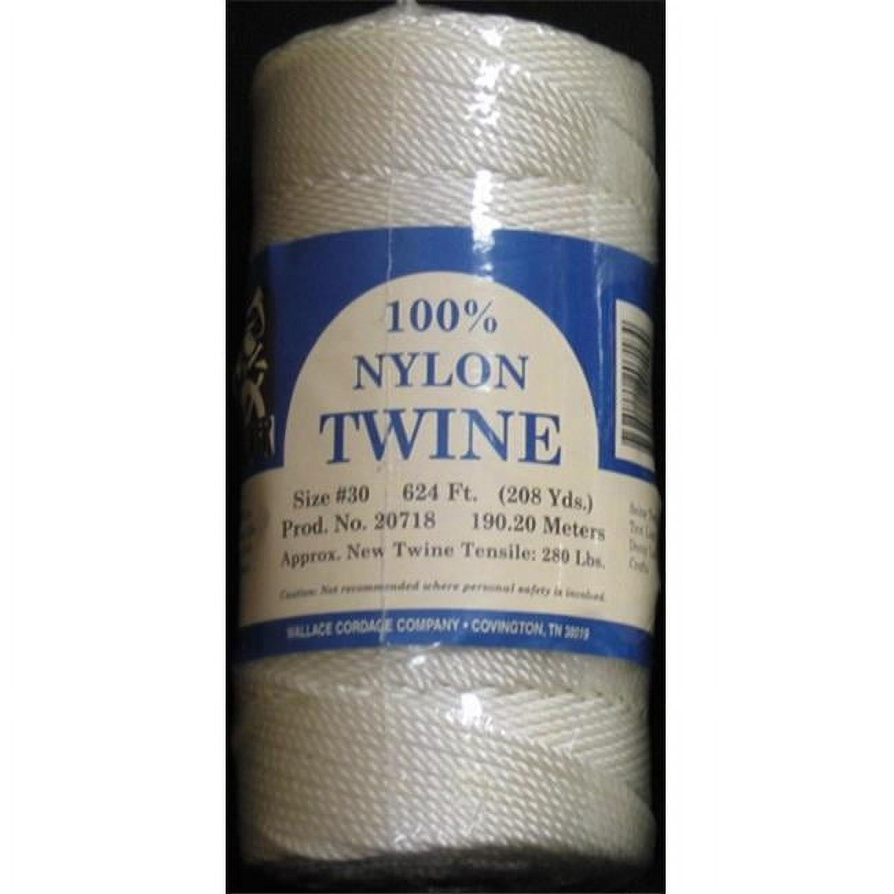 Wallace Cordage ST4-48 Twisted Nylon Twine 0.25 lbs Fishing Line in ...