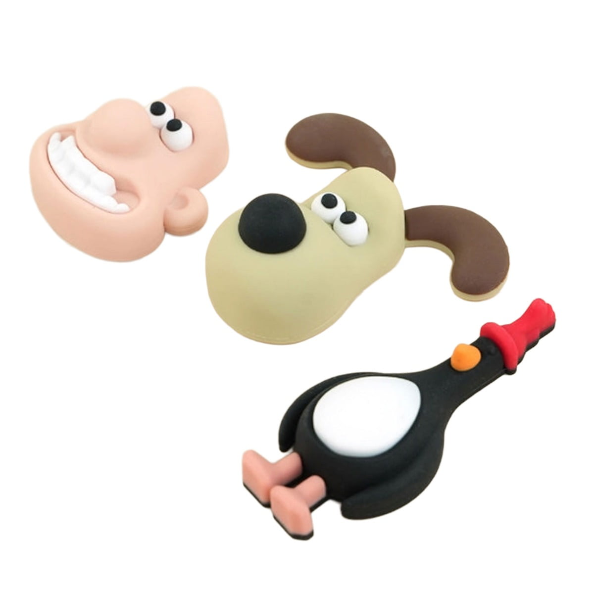 Wallace & Gromit 3D Figure Sticker Set – Desk & Gadget Decor - Walmart.com
