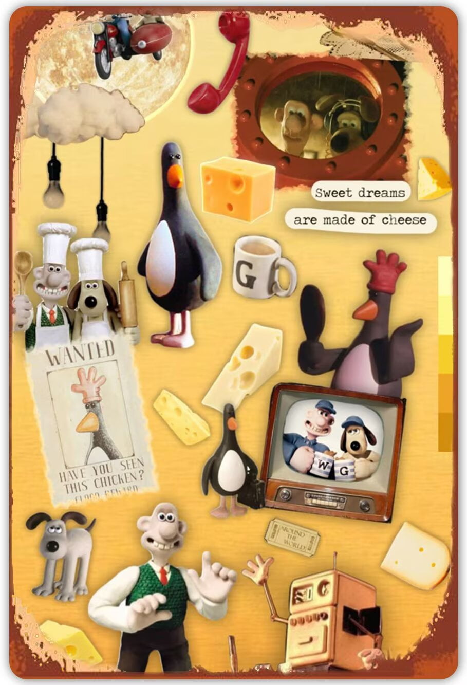 Wallace & Gromit Animation Diamond Art Kits for Adults,Cartoon DIY 5D ...