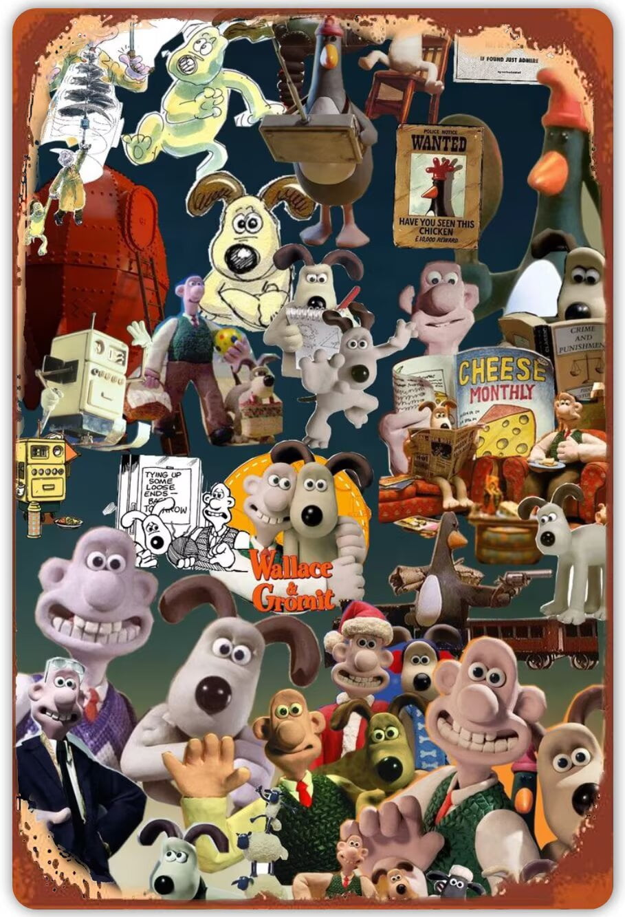 Wallace & Gromit Animation Diamond Painting 12x12 Inch Wall Art - Fun ...