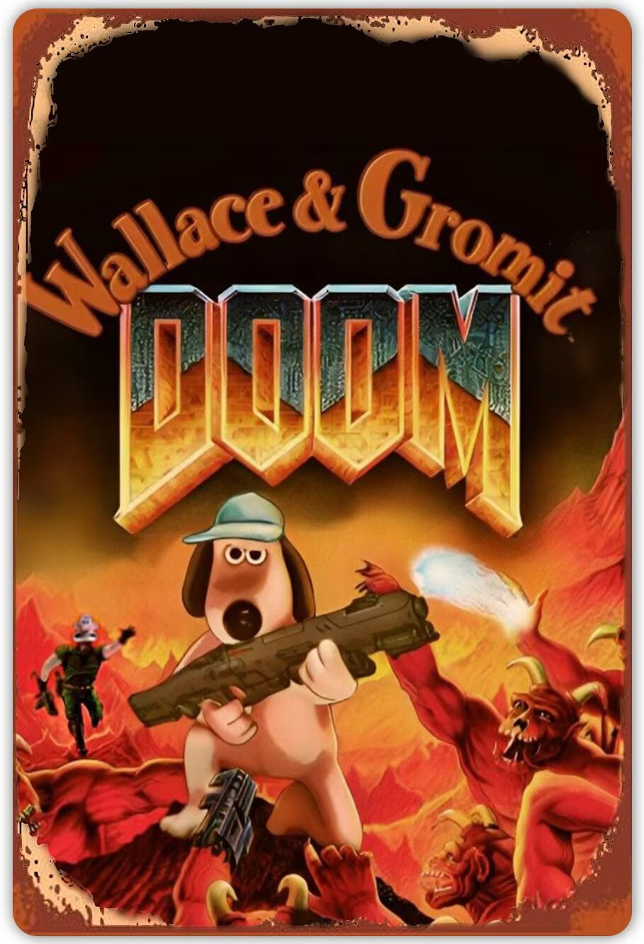 Wallace & Gromit Poster Diamond Art Kit with Tools - 5D Full Drill ...