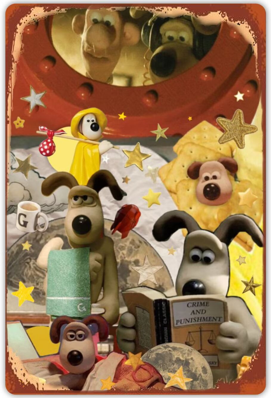 Wallace & Gromit Theme 5D Diamond Painting Kits for Beginners,Cartoon ...