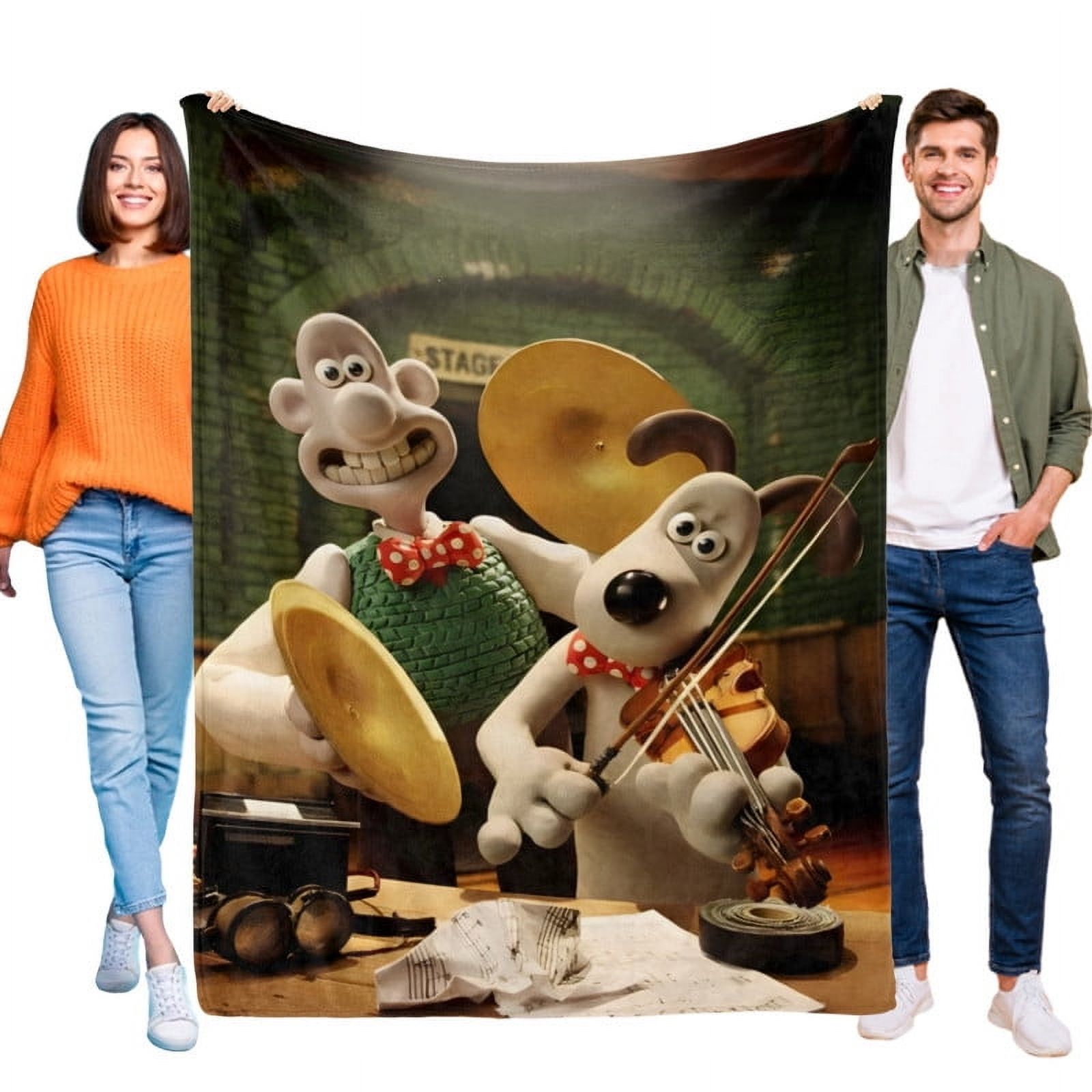 Wallace & Gromit Vengeance Most Fowl blanket this soft durable flannel ...