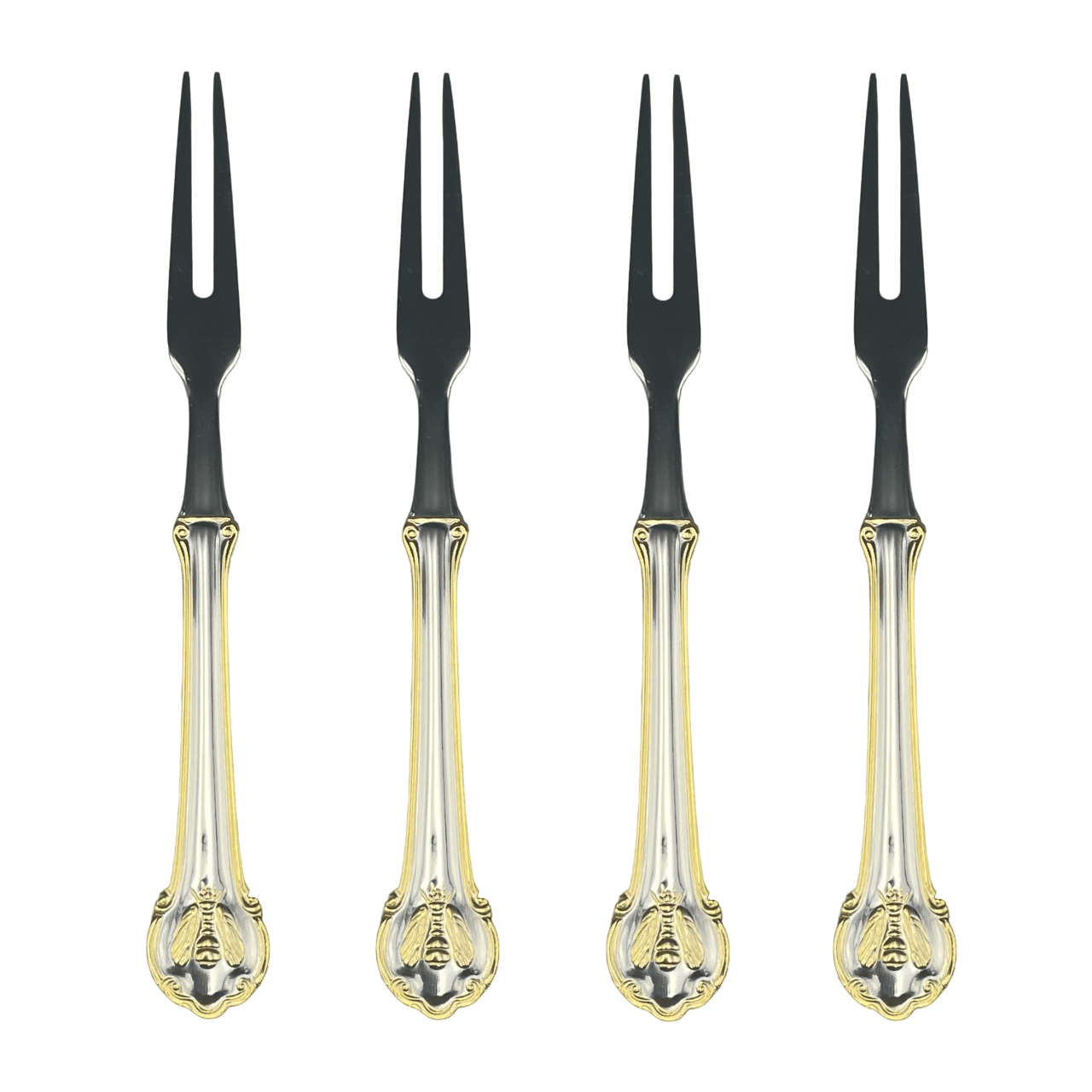 Wallace Napoleon Bee Gold Accent 18/10 Stainless Steel Food Pick (Set ...