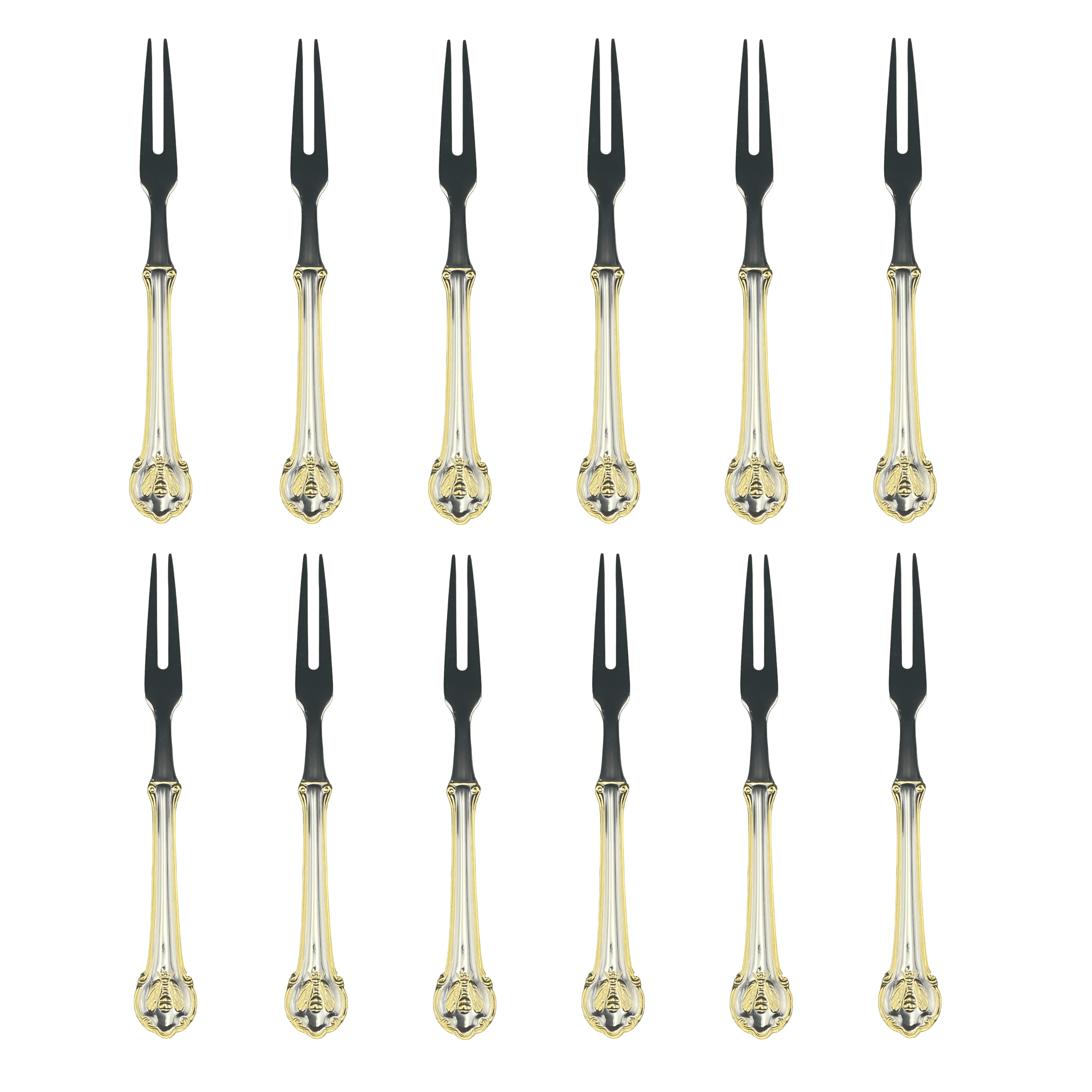 Wallace Napoleon Bee Gold Accent 18/10 Stainless Steel Food Pick (Set ...