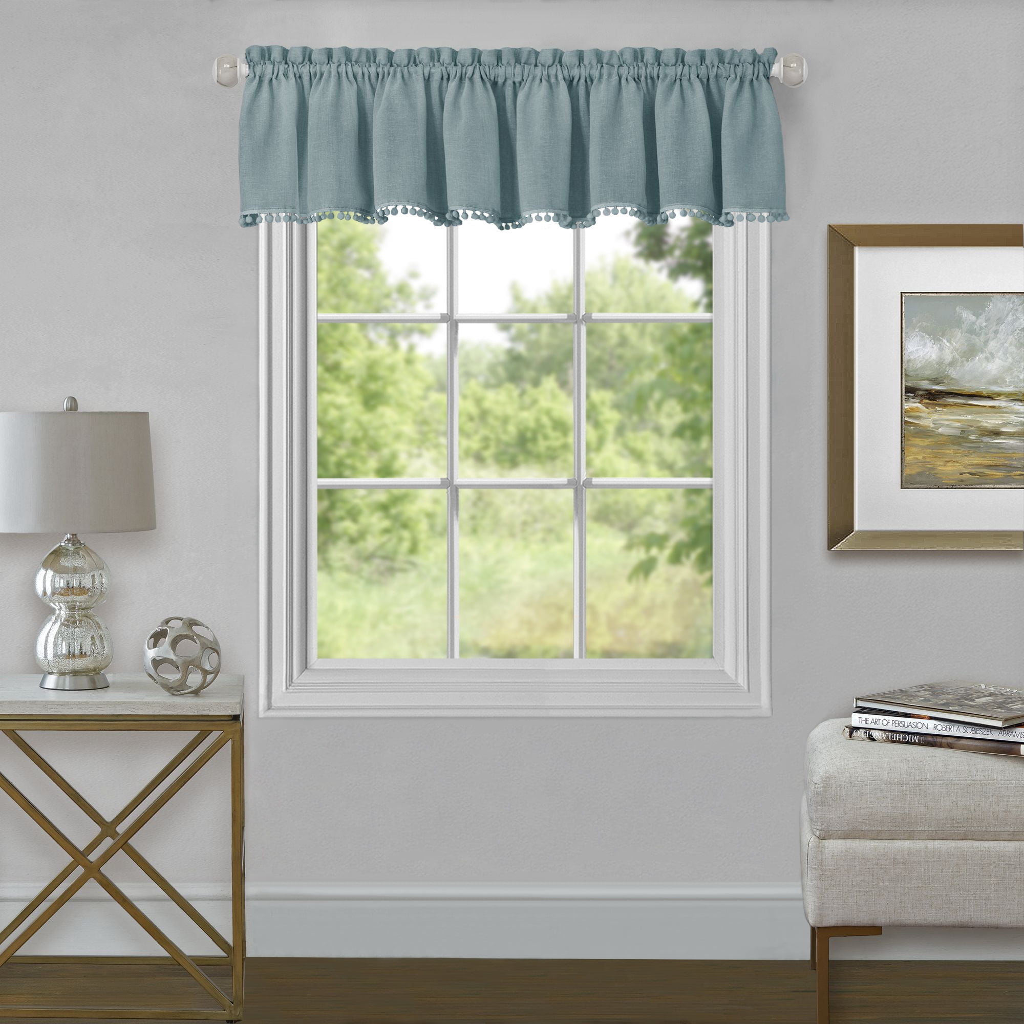 Wallace Window Curtain Valance 52x14 - Walmart.com