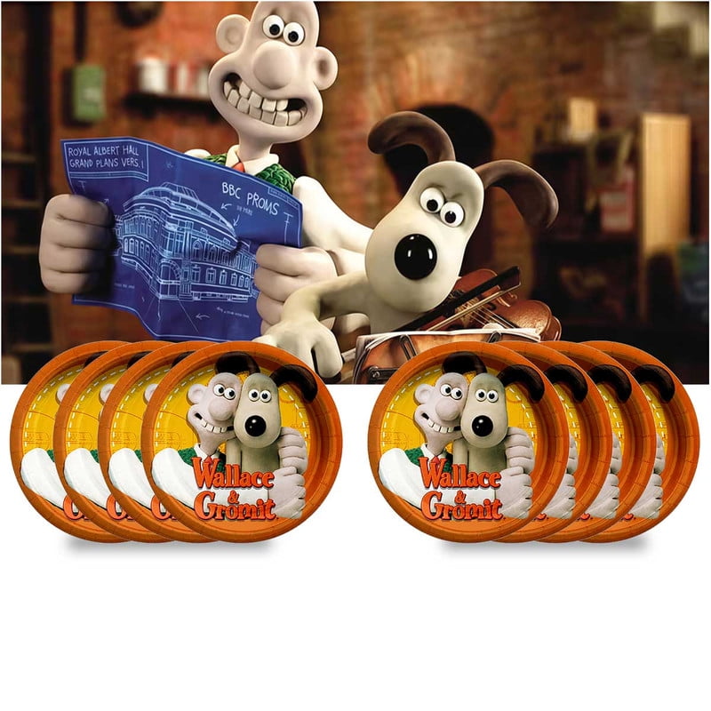 Wallace and Gromit Birthday Supplies Plates Decorations Decor Backdrop ...