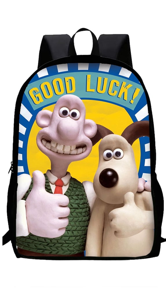 Wallace and Gromit Cartoon 3 pcs set Backpack with Lunch Bags ,Pencil ...