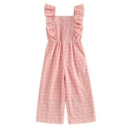 Justice Girls Flutter Sleeve Button Front Jumpsuit, Sizes XS-XLP ...