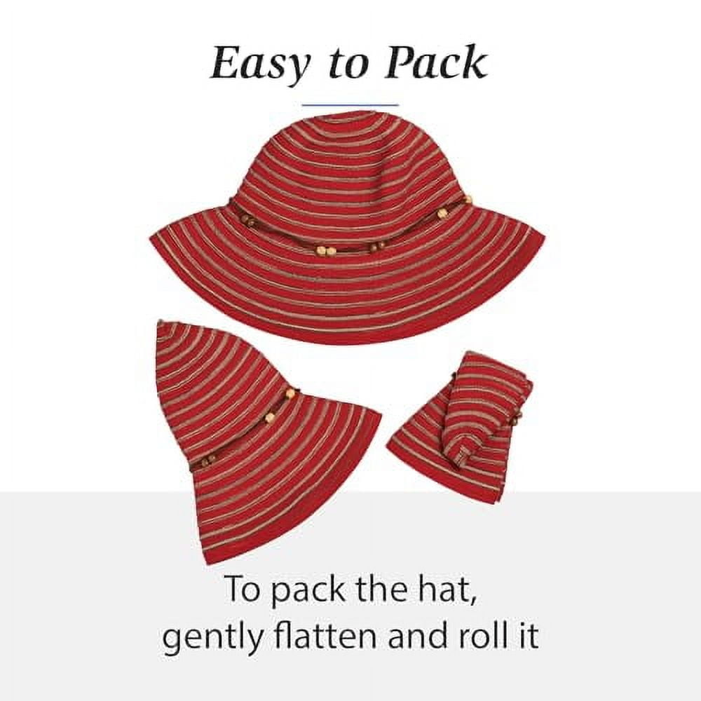 Wallaroo Hat Company Women’s Breton Sun Hat – UPF 50+ UV Sun Protection ...
