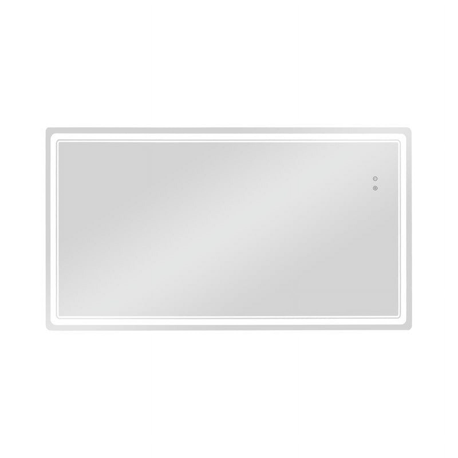 Wallbeyond 3-Tone Modern Style Frameless Rectangular LED Wall Mirror 48 ...