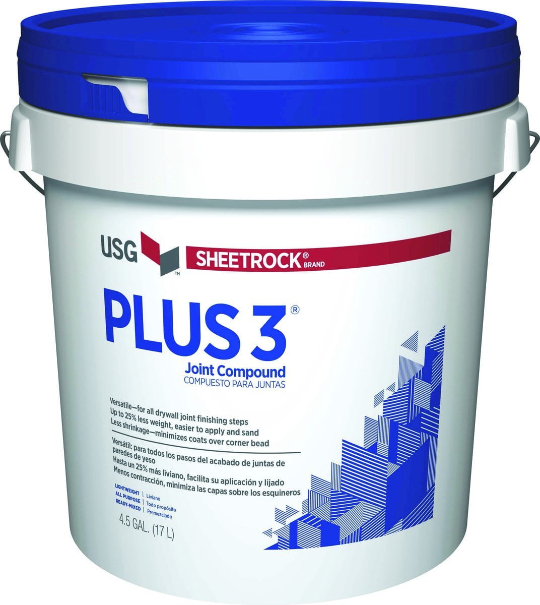 Sheetrock Joint Compound Plus 3 Ready Mix - Pre-Mixed - 4.5 Gal Pail ...