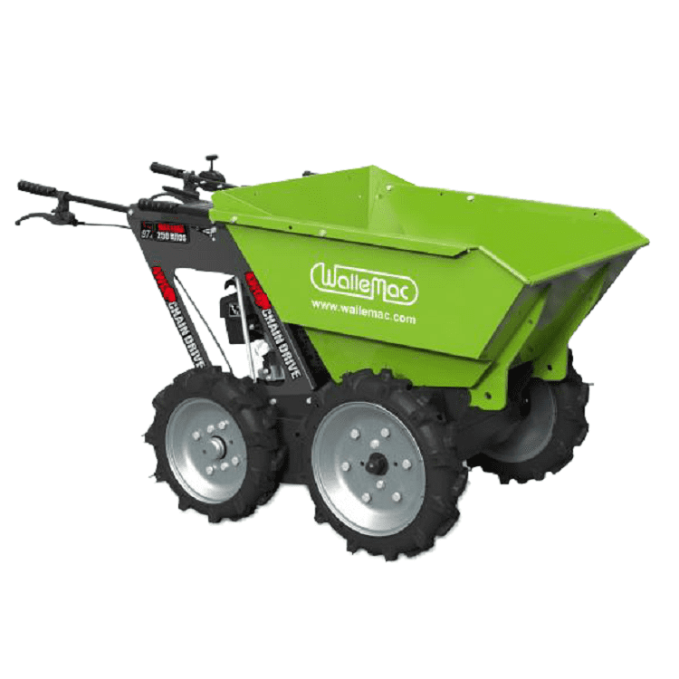 Wallemac WD25W Compact All Terrain Track Wheelbarrow 550lbs Loading ...